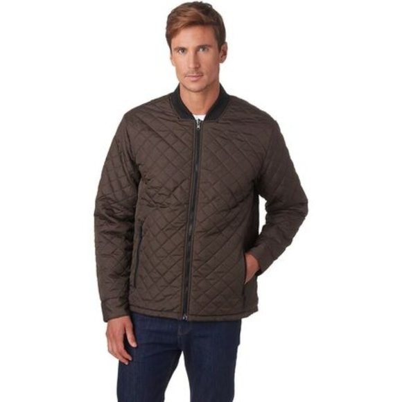 stoic | Jackets & Coats | Stoic Quilted Reversible Brown Bomber Jacket ...
